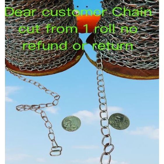 Steel Measure 1.5m 3m 5m Chain 1.5mm 2mm Steel Chain Kadena Kadina ...