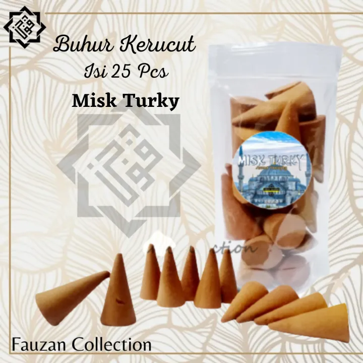 Bukhur Kerucut Aroma Misk Turky Buhur Pengharum Ruangan Isi 25 Pcs ...