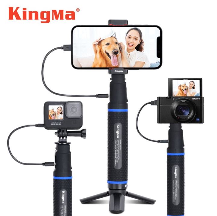 KingMa 10000mAH Power Bank Battery Hand Grip Selfie stick สำหรับ GoPro ...