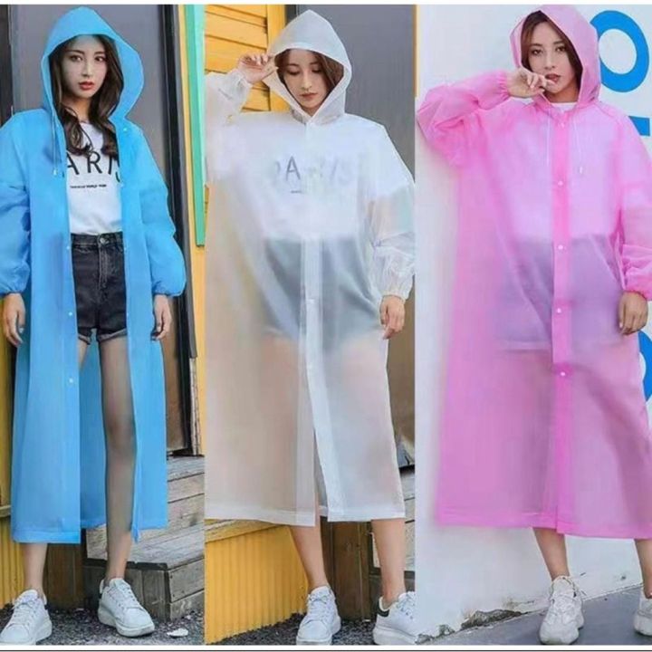 JAKET TRANSPARAN JAS HUJAN BENING AESTETIC JAS HUJAN TAHAN AIR RAINCOAT ...