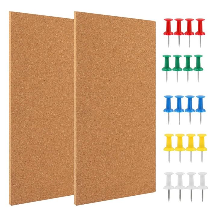 (AZEU) Cork Board Bulletin Board, Small Rectangular Pin Board for Wall ...