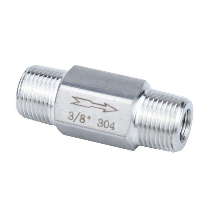 1/4" 3/8" 1/2" BSPT Equal Male Check Valve Non Return One Way 304 ...