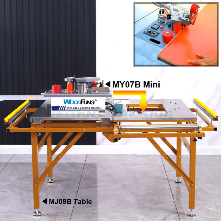 MY07B Mini Woodworking Edge Banding Machine PVC/ABS/Melamine Used With ...