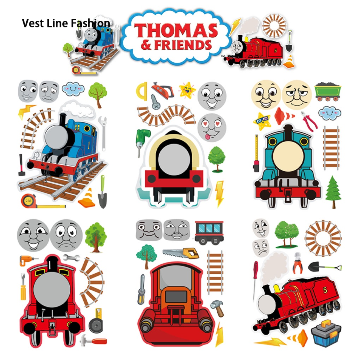 DIY Thomas Friends เด็กทารกแพ็ค6สติกเกอร์รูปเรขาคณิต | Lazada.co.th