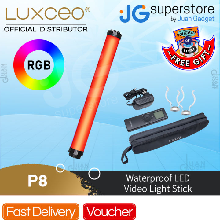 Luxceo P8 RGB LED RGB Light Stick Waterproof IP68 Remote & App Control ...