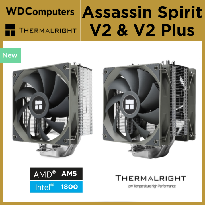Thermalright Assassin Spirit 120 V2 CPU Air Cooler, AS120 V2, 1500RPM ...
