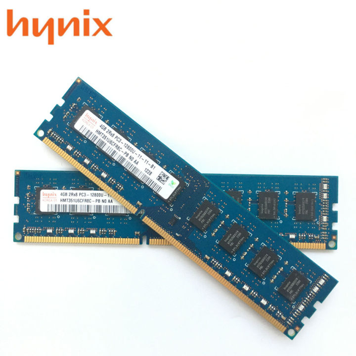 SK Hynix Chipse 4GB 1RX8 2RX8 PC3 PC3L 12800U DDR3 1600MHZ PC Computer Desktop RAM Desktop ...
