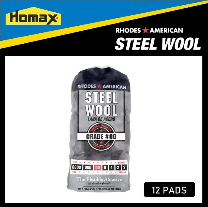 Homax Products Steel Wool, Rhodes American The Flexible Abrasive, 12 ...