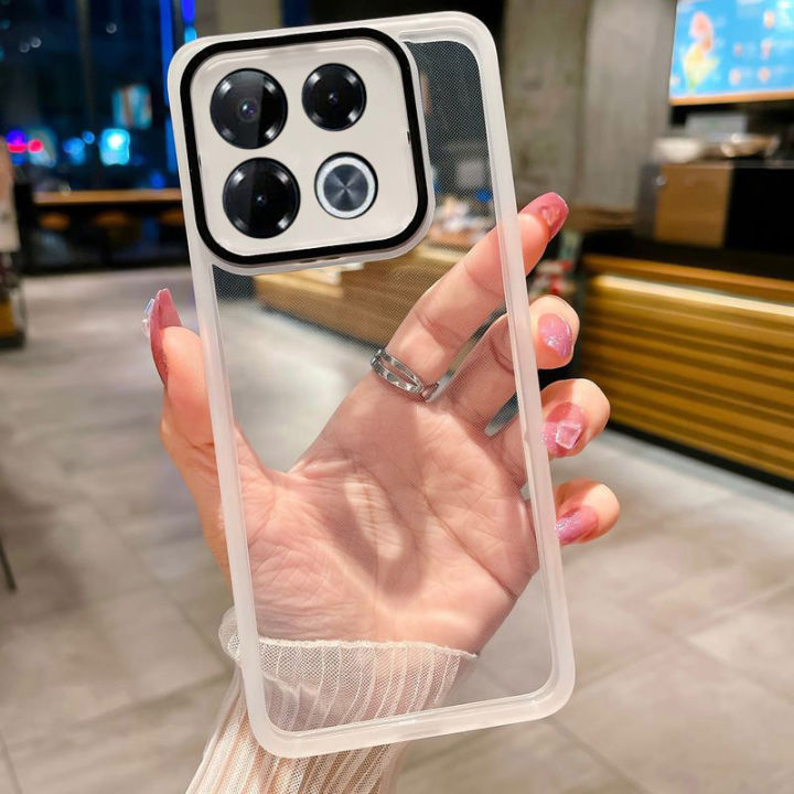 Infinix Note 40 Pro Plus Pro+ 5G 4G Case Soft TPU Silicone Plating Transparent Anti Falling ...