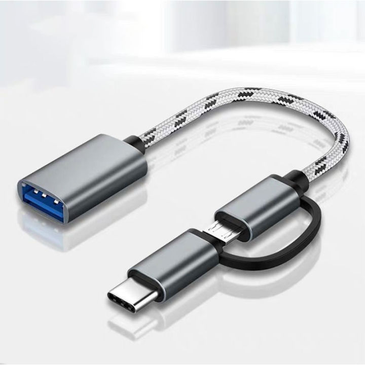 Cozyrooms 2 In 1 Usb 3 0 Otg Adapter Micro Usb Type C Cable Data Sync