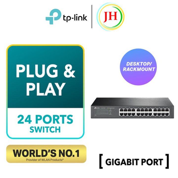 TP-Link 24/8/5 Port Gigabit Desktop Rackmount Switch TL-SG1024D / TL ...