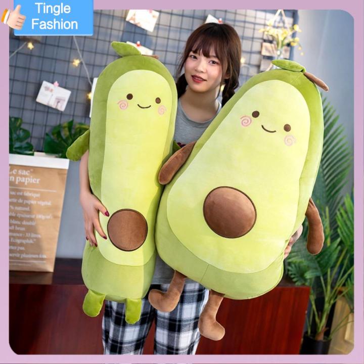 TINGLE 35/50/65cm Stuffed Fruit Avocado Doll Sleeping Avocado Sleeping ...