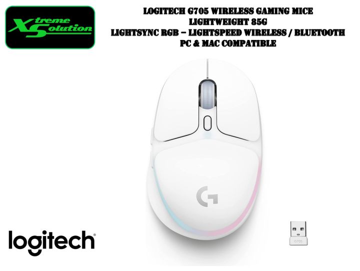 Logitech G705 Wireless Gaming Mice - Lightweight 85g / Lightsync RGB ...