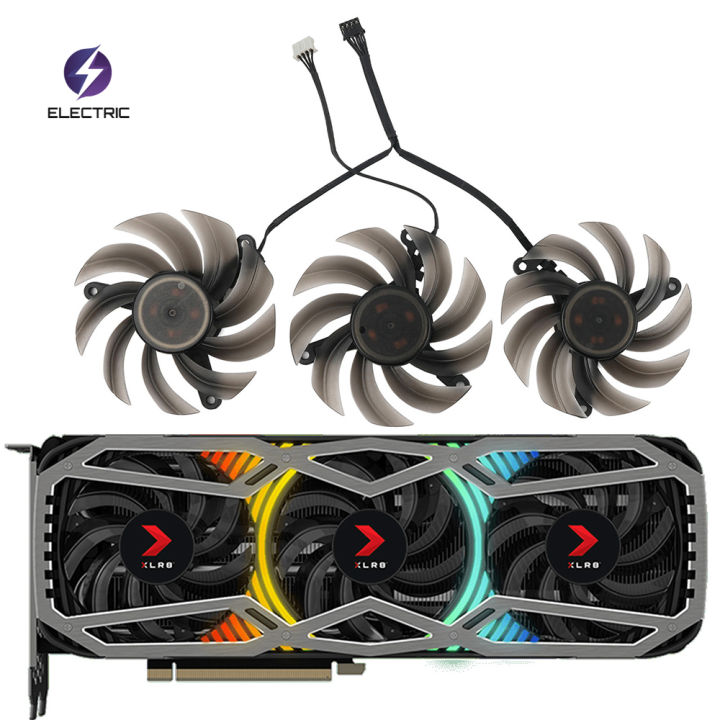 พัดลมระบายความร้อน GPU 82มม. FD8015U12D 12V 0.5A สำหรับ PNY RTX 3070 3070Ti 3080 3080Ti 3090การ ...