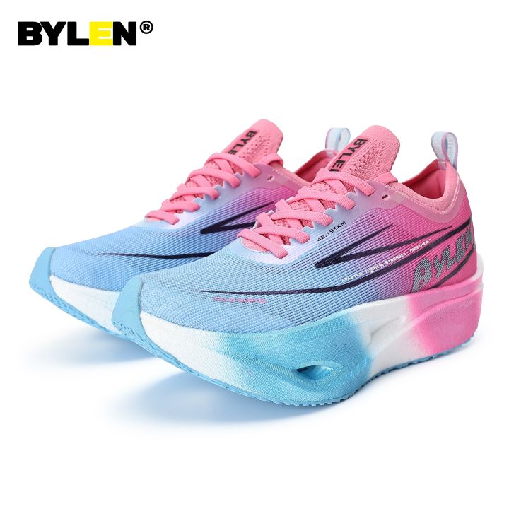 รองเท้าวิ่ง BYLEN Speed 3.0 Pro รองเท้าวิ่งมาราธอนแผ่นรองคาร์บอนฝ่าเท้าสำหรับผู้ชายรองเท้าผ้าใบ ...