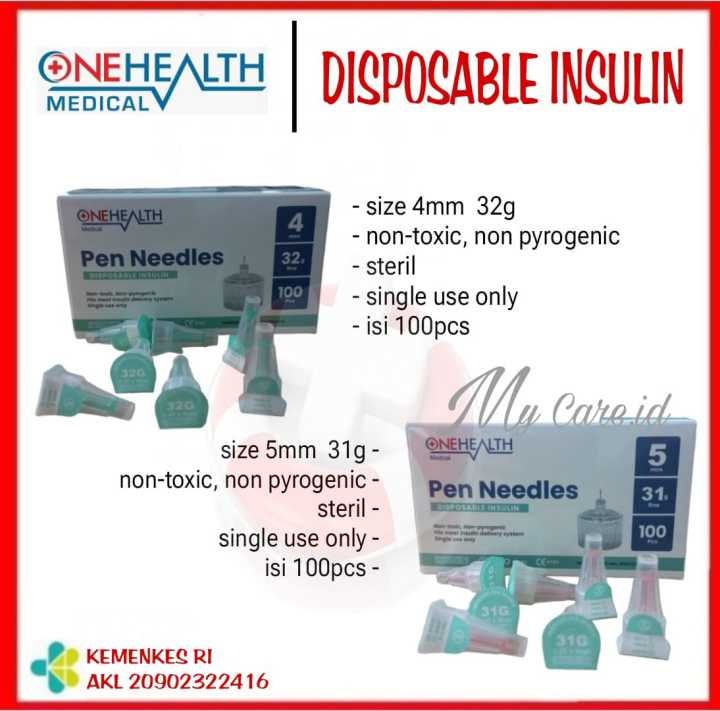 ONEHEALTH ONEMED DISPOSABLE INSULIN / Pen Needle Insulin / Ultra Fine ...