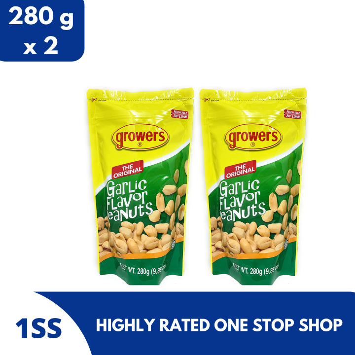 Growers The Original Garlic Flavor Peanuts, 280g set of 2 | Lazada PH