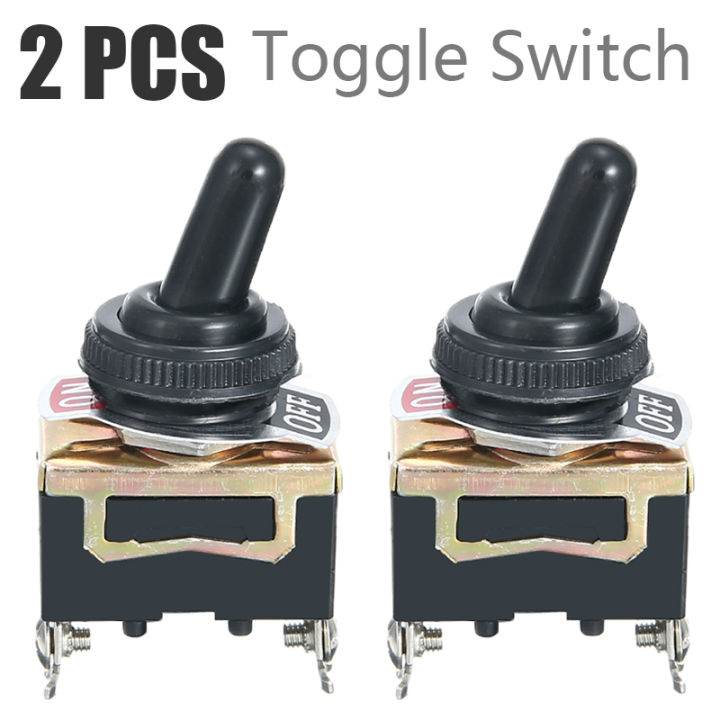 BOKALI 2PCS Heavy Duty Toggle Flick Switch 12V ON/OFF Car Dash Light ...