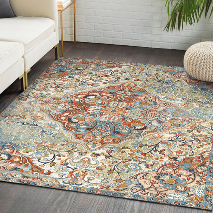 พรมห้องนั่งเล่น Mordern Soft Abstract Distressed Area Rugs For Bedroom ...