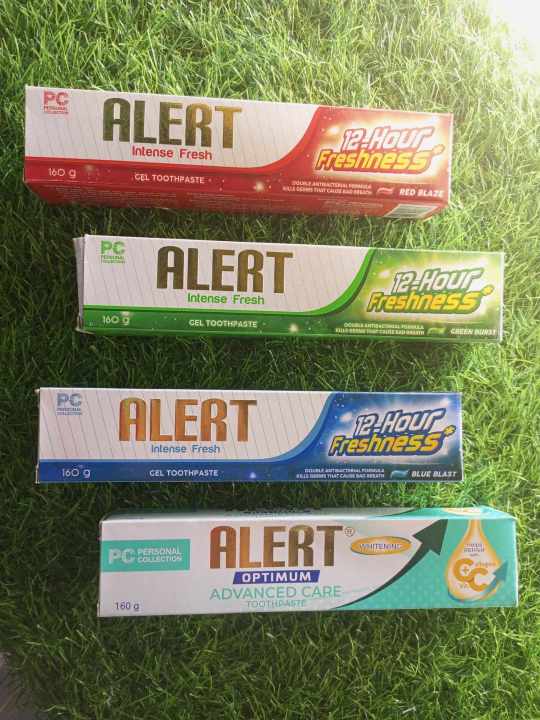 ALERT ADVANCED CARE AND INTENSE FRESH TOOTH PASTE 160g For 12-Hour ...