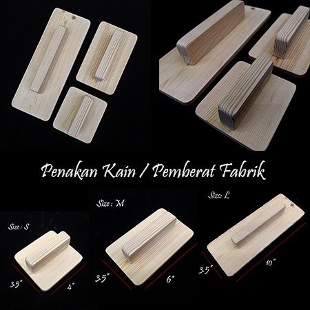 Kayu penekan / kayu pemberat/penekan fabrik/penekan kain/pemberat kain ...