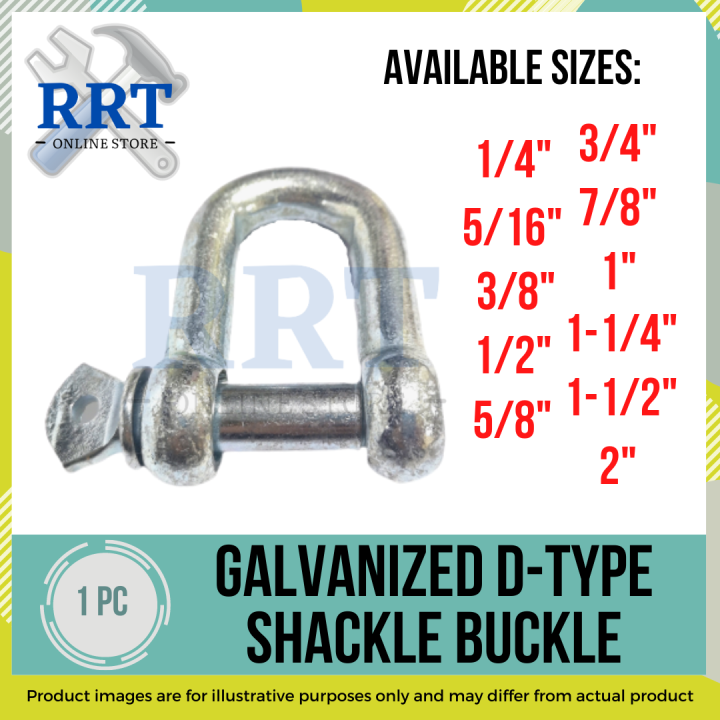 Galvanized D-Type Shackle Buckle (U-Shaped) (2") | Lazada PH