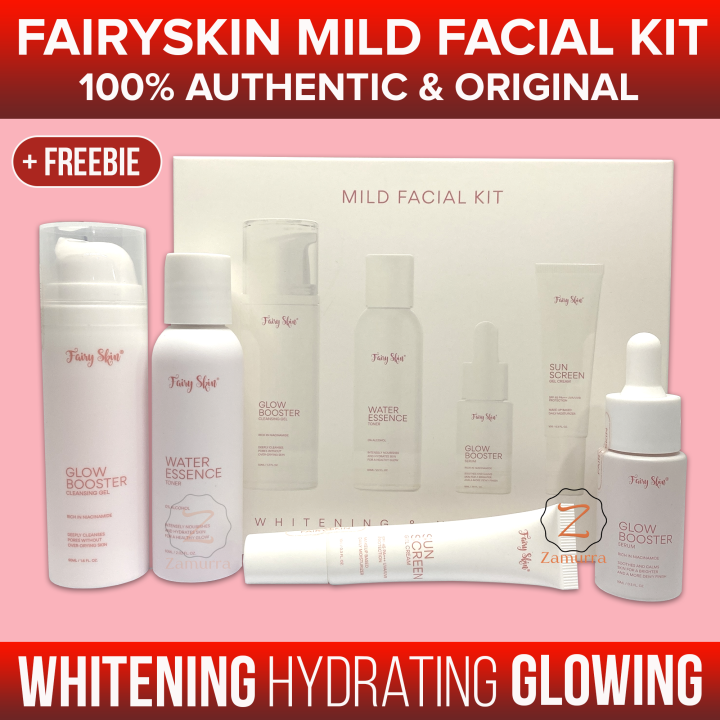 100% ORIGINAL Fairy Skin Mild Facial Kit Set | Fairy Skin Derma Facial Set | Fairy Skin Premium ...