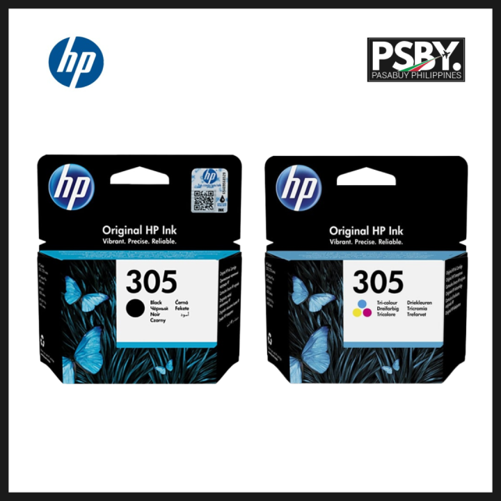 Original HP 305 Ink Cartridge Black/Tri-color | Lazada PH