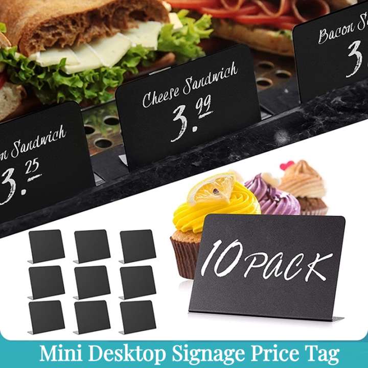 L-shaped Erasable Blackboard / Mini Desktop Signage Price Tag Clip ...