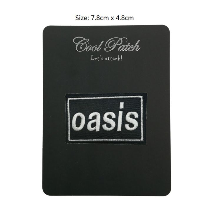 OASIS British Oasis Band Rock Band Embroidered Badge Clothes Patch ...