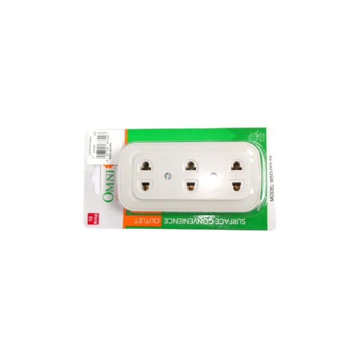 Omni Surface 3-Gang Outlet In Blister Pack | Lazada PH