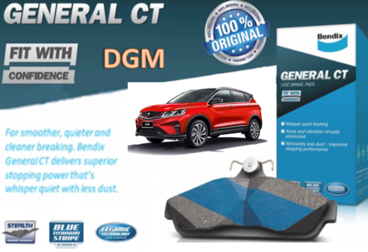 Bendix General CT Front Brake Pads (DB2609) - Proton X50 | Lazada