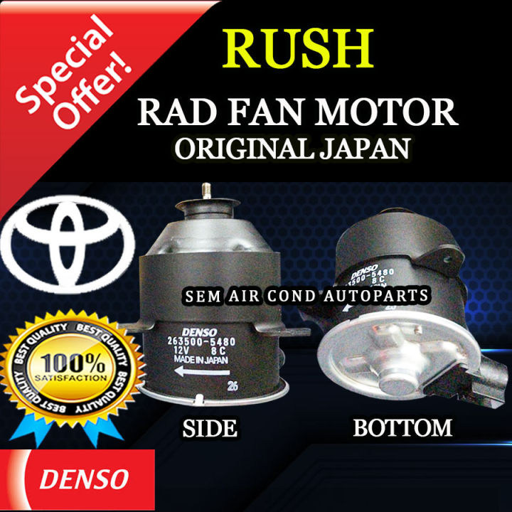 TOYOTA RUSH ORIGINAL JAPAN DENSO ND RAD/ RADIATOR FAN MOTOR (CAR AIR ...