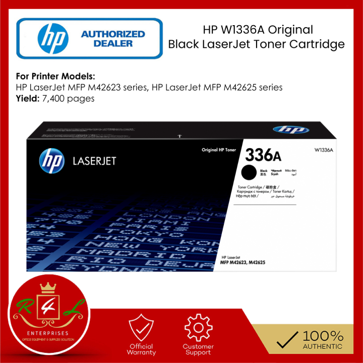Original HP 336A W1336A Black LaserJet Toner Cartridge | Lazada PH