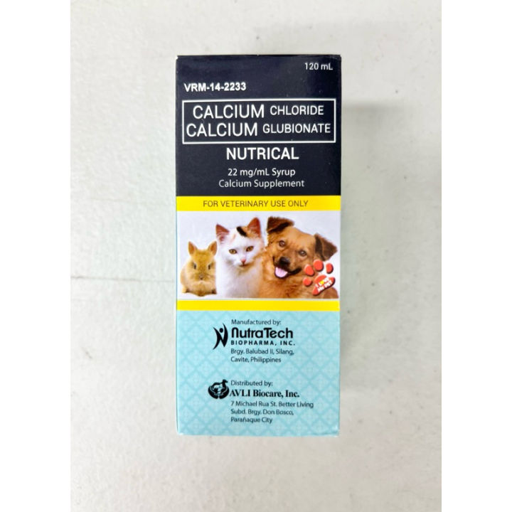 Nutrical Calcium 120mL 60mL for Dogs and Cats Oral Suspension Syrup ...