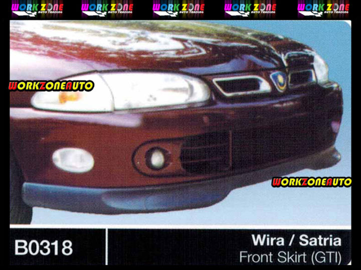 B0318 Proton Wira / Satria Fiber Front Skirt (GTI) Body kit Bodykit ...