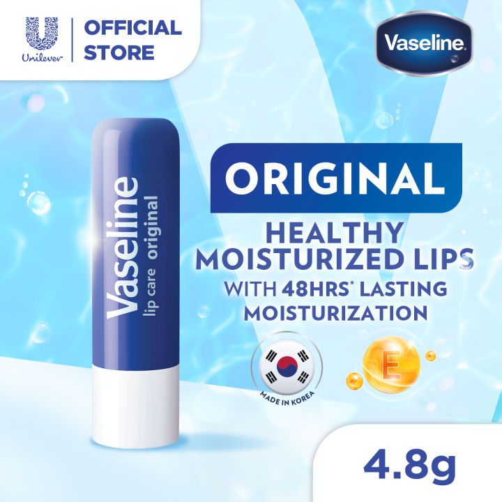 Vaseline Lip Original Lip Balm Stick With Petroleum Jelly 4.8G | Lazada PH