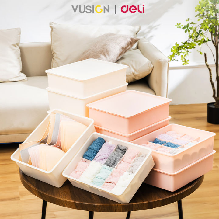 Vusign Underwear Compartment Storage Box Drawer Storage Basket Wardrobe ...