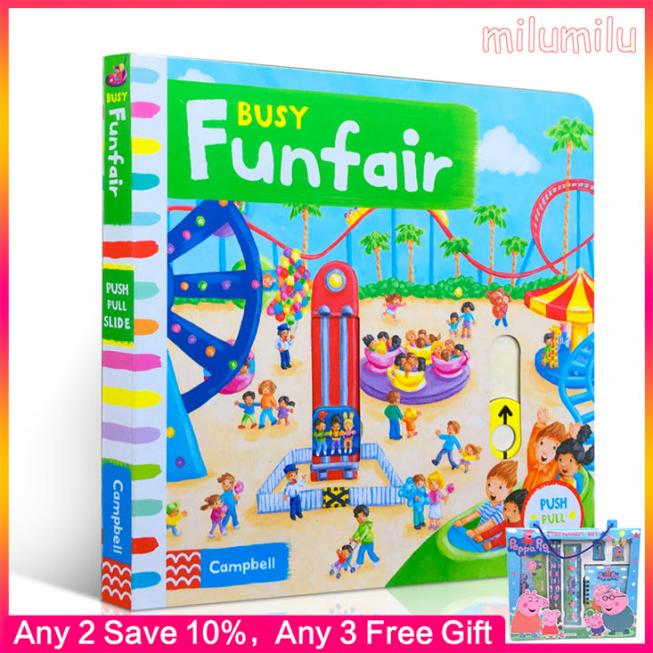 milu Picture Book Busy Books Busy Funfair Board Book Toy zoo 0 To 6 ...