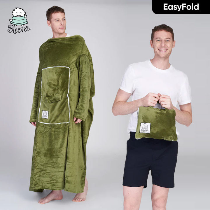 Bleeves® | Bleeves EasyFold Edition Wearable Blanket Unisex Travel ...