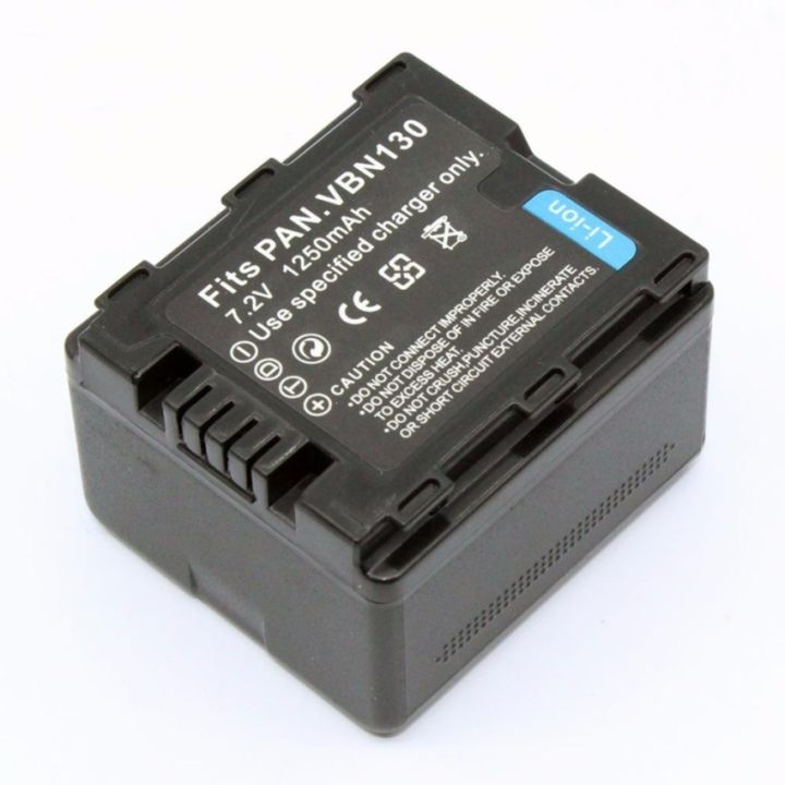 แบตกล้อง PANASONIC BAT VBN 130 Battery รุ่น VBN130 (Black) | Lazada.co.th