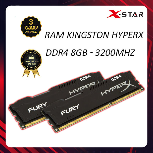 RAM Kingston HyperX Fury 8GB DDR4 Bus 3200MHz bảo hành 36 tháng | Lazada.vn