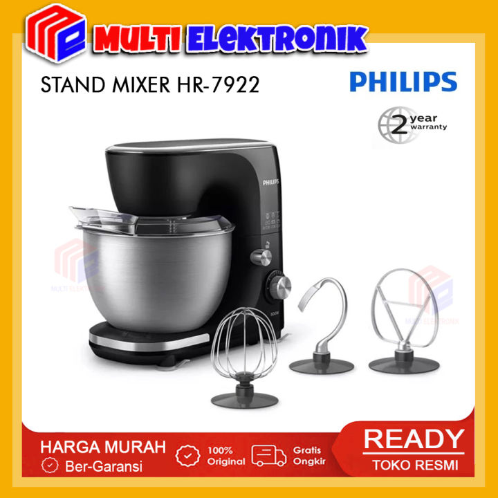 Philips HR7922/90 Kitchen Machine Stand Mixer 800 Watt 12 Speed ...