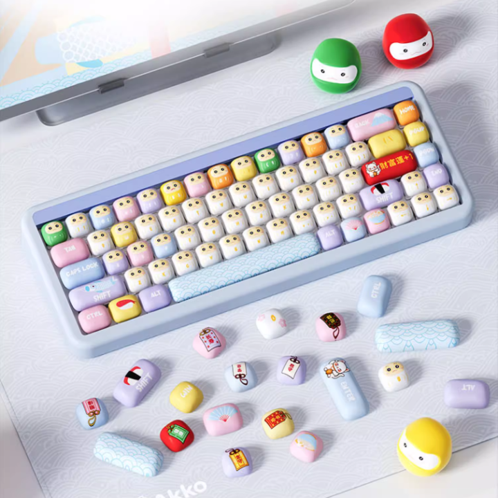 Akko Original Theme Keycap MOG Highly Hot PBT Little Mantou Keycap 138 ...