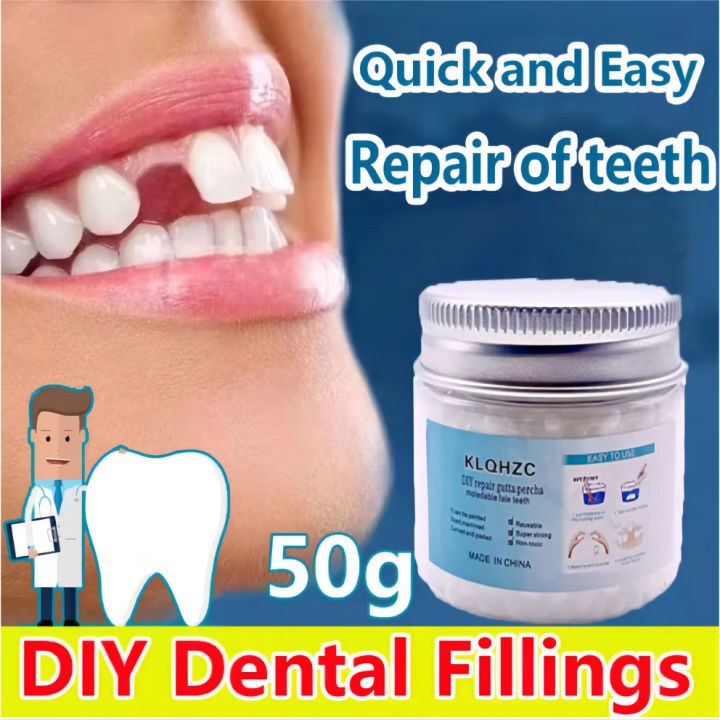 50g Temporary Tooth Denture Repair Kit Teeth and Gaps Moldable ...