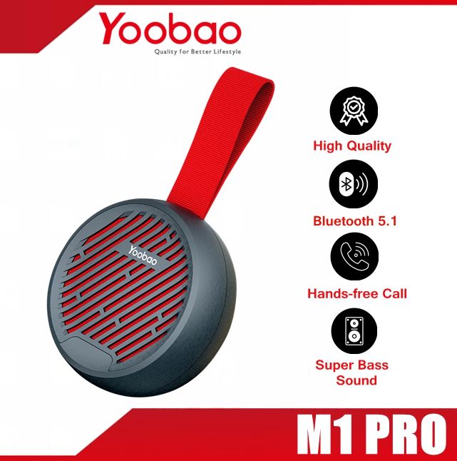 YOOBAO M1 Pro TWS Music Link Solid Portable Bluetooth Speaker with Hands-free Calls V5.1 | Lazada PH