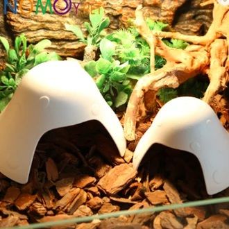 Hiding Cave Reptile Plastic Cave Tempat Sembunyi Nomoy Jamur Putih ...