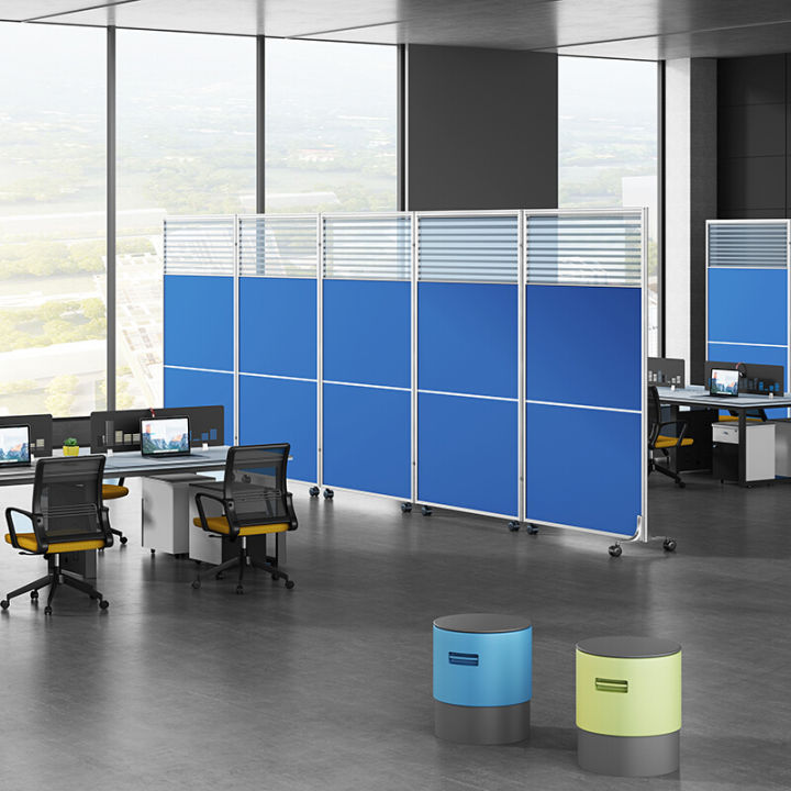 Office mobile screen glass partition wall modern minimalist factory ...