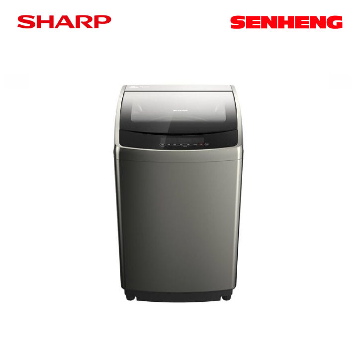 SHARP 10KG Top Load Inverter Full Auto Washing Machine / Washer ESY1019 ...