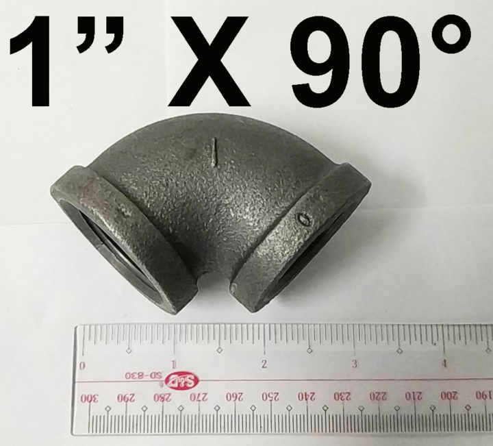 MECH BI ELBOW 1" x 90° THREADED SCH40 STANDARD BLACK IRON MALLABLE ...